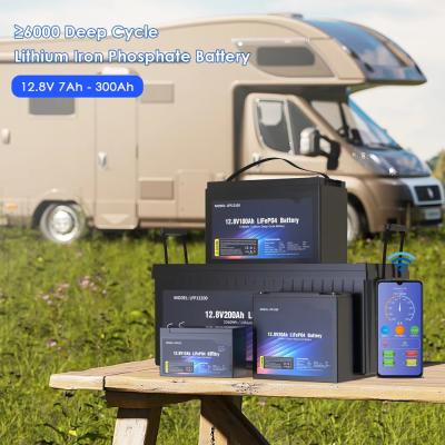 中国 200AH 12V リチウム Rv バッテリー LiFePO4 モバイルキャンピングカーのためのエネルギー貯蔵 販売のため