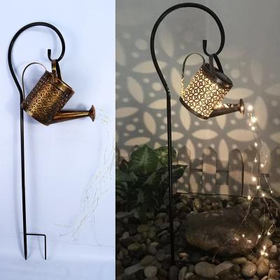 Cina Lampada a pavimento a scaldabagno a caldaia di ferro solare creativa per paesaggi da giardino all'aperto in vendita
