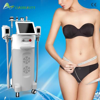 China 5 Handles Cavitation RF Cryolipolysis slimming beauty machine for sale