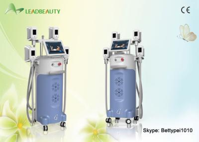 China 4 Handle Cryolipolysis Slimming Fat Loss Equipment / Cellulite Removal Machine for sale