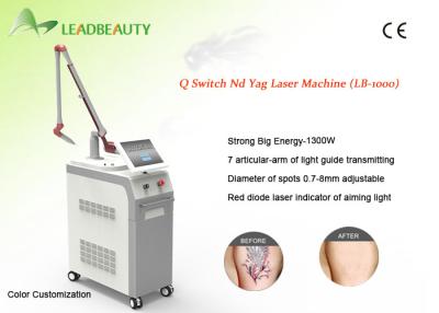 China 1064nm / 532nm Q Switch Laser Tattoo Removal Machine Water Cooling System for sale