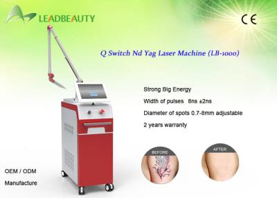 China Q Switched Laser Tattoo Removal Equipment 1064nm High Frequency for sale