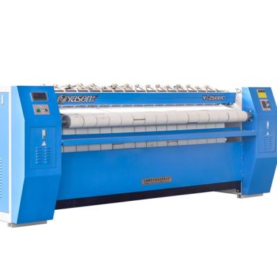 China Stainless Steel Fully Automatic Flatwork Ironer Machine For Shirts And Bedsheets for sale