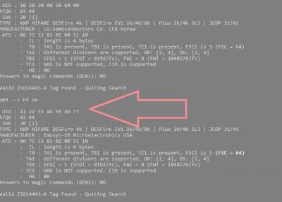 Cina Carta variabile del PVC del controllo di accesso di Rfid Smart Card 13.56mhz di uid di ISO14443A in vendita