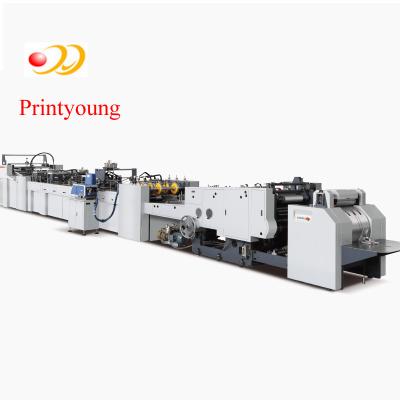 China Automatic Sheet Feeding Paper Bag Making Machine With Handle Application for sale