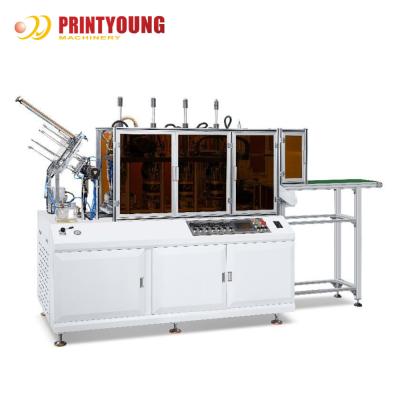 China ZX-800 Full Servo Motor System PLC Controlled Bearing & Gearbox Automatic Square Paper Bowl Forming Machine with Pump & Engine for sale