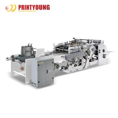 China PRINTYOUNG KL-D Semi-Automatic Paper Shopping Bag Bottom Folding and Gluing Machine with Bearing for Retail Use for sale