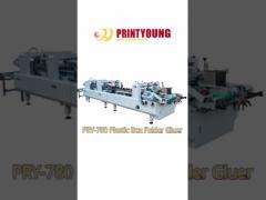 PRY-780 Volautomatische zijverlijmende plastic doos vouw- en lijmmachine