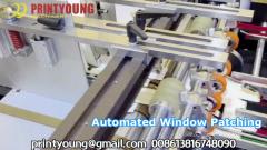 Watch: TC-880A Fully Automatic Window Patching Machine With Punching And Creasing Showcase