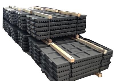 China Mining Machinery Fixed Jaw Crusher Jaw Plate PE250 * 400 High Manganese Steel for sale