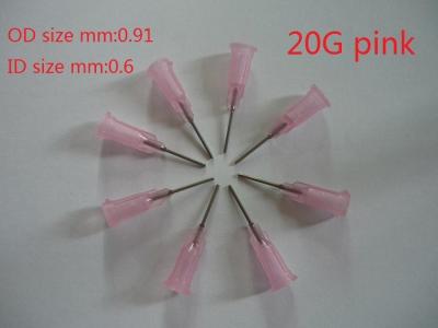 China 20G Metal plastic tips,cheap plastic needle,dispensing blunt needle tip,syringe needle for sale