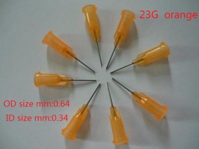 China 23G Metal plastic tips,cheap plastic needle,dispensing blunt needle tip,syringe needle for sale