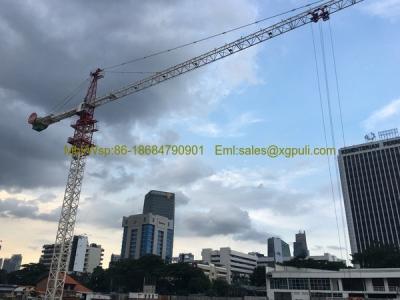 China qtz5010 Hammerhead Tower Crane 4tons Max. Height 120M Freestanding Height 30M for sale