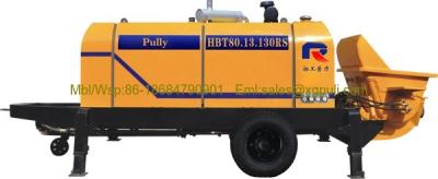 China Air Cooling Diesel Trailer Mounted Concrete Pump 300m Transmission Distance for sale