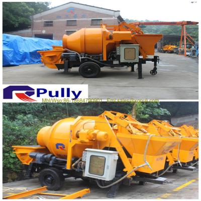 China Pully JBT40-P1 concrete pump with mixer, mixer concrete pump, universal concrete mixer machine for sale