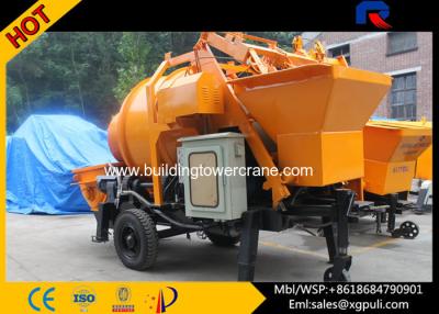 China Electric Power Concrete Mixer Pump Trailer 7Mpa Outlet Pressure for sale