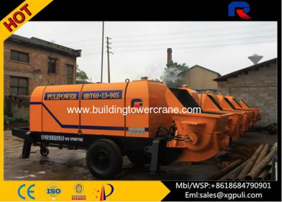 China Air Cooling Trailer Electric Concrete Pump Machine 13 Mpa Outlet Pressure for sale