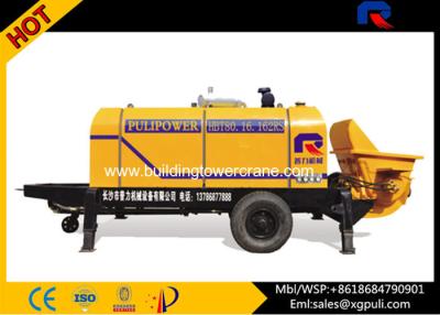China Concrete Pumping Machine , Small Portable Concrete Pump 80M3 Discharge for sale