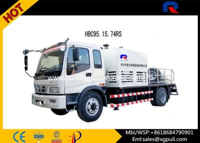 China Diesel Truck Mounted Concrete Mixer 450m Horizontal Pumping Distance for sale