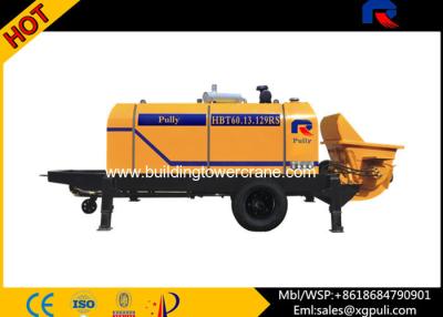 China Stationary Hydraulic Concrete Pump , Trailer Mounted Concrete Pump 0.6M3 Hopper Volume for sale