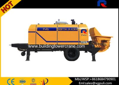 China 0.6M3 Hopper Volume Diesel Concrete Pump PLC Control With Air Cooling System for sale