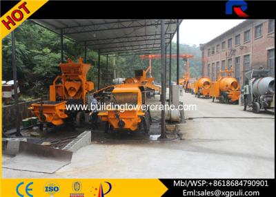 China Air cooling Mobile Diesel Concrete Pump 1400mm Filling height for sale