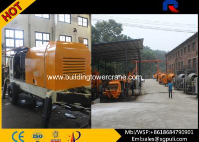 China High Efficient 80M3/h Diesel Concrete Pump PLC Electric Control HBT80 for sale