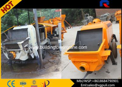 China Diesel Portable Concrete Pump Machine , Stationary Pump Concrete With Three Pump System for sale