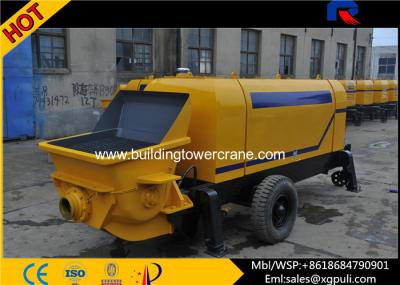 China 6500Kg Static Pump Concrete , Portable Concrete Trailer 0.6M3 Hopper Volume for sale