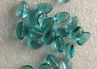 China CASHEW GLASS BEAD -aqua blue zu verkaufen