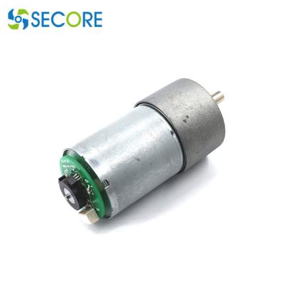 China 90rpm Door Lock Gear Motor 12V 24V Dia 37mm With Encoder for sale
