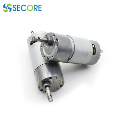 Cina motore riducentesi di 12v 24v 800rpm 555 con velocità del cambio di 37mm regolabile in vendita