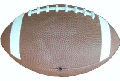 China 9" Rubber American Football with Customized Logo Printing. for sale