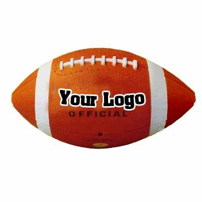 China 9" Rubber American Football with Customized Logo Printing. for sale