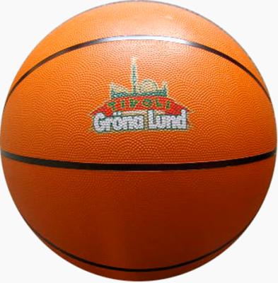 China 16" Huge Rubber Playground Basketball with Customized Logo Printing. for sale