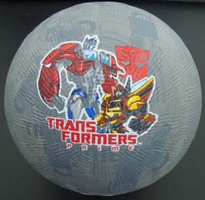 China 5" Rubber Playground Ball with Customized Logo Printing. for sale