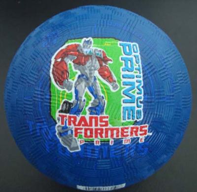 China 5" Rubber Playground Ball with Customized Logo Printing. for sale