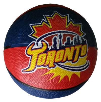 China Promotion Ball! 9" Rubber Basketball with Customized Logo Printing. for sale