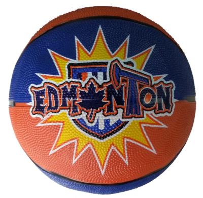 China Promotion Ball! 9" Rubber Basketball with Customized Logo Printing. for sale