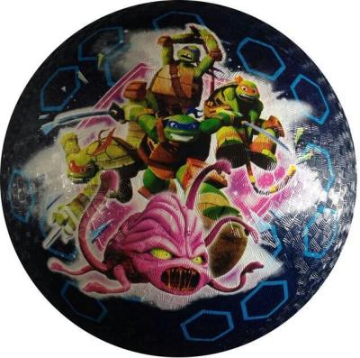 China Rubber Playground Ball with Customized Logo Printing, 4 color print. for sale