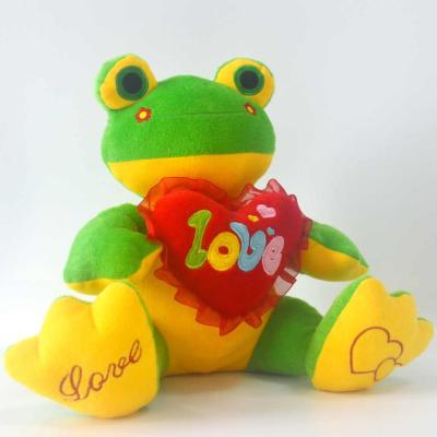China Cute Plush Toys for baby, Plush Frog with Heart for sale