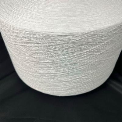 China Bleached White Ne 12s Ne16s Single Ply Cotton Yarn For Knitting And Weaving for sale