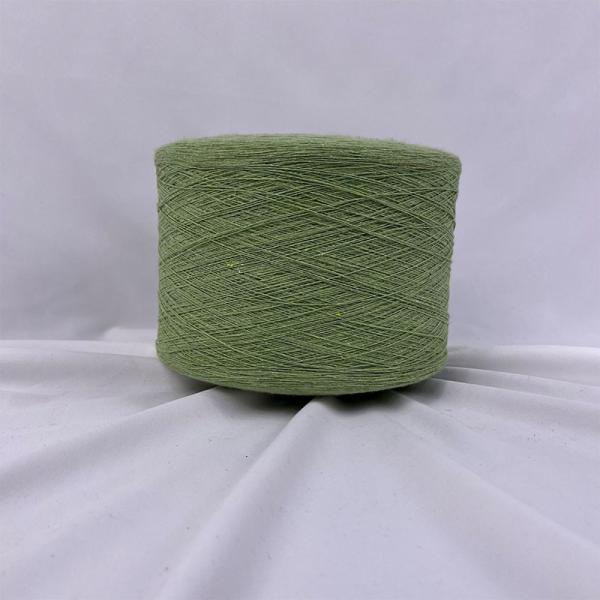 Quality NE 24s/26s Green Cotton Polyester Blended Yarn Recycled Cotton Yarn For Circular for sale