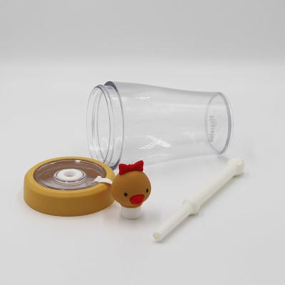 China De Gymnastiek van BPA de Vrije Duidelijke het Drinken Fles van het Sporten Plastic Water met Stro 430ml Te koop