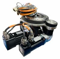 China Explosion Proof Motor Robot Drive Wheel Bumper Assembly 1000kg Load DC48V for sale