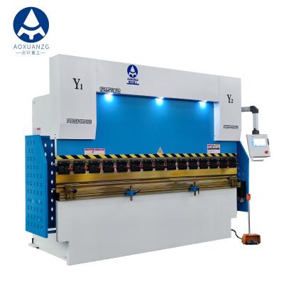 China Máquina de dobra hidráulica do CNC de 125T3200MM com 7 polegadas de relação do tela táctil à venda
