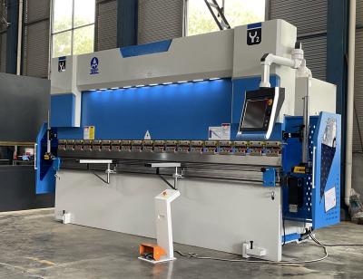 China Prensa dobradeira CNC hidráulica 160T4000mm 8+1 eixos Máquina de dobra Delem DA69T Sistema de controle à venda
