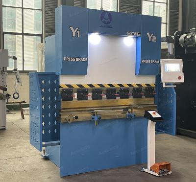 China WC67Y-80T 1600mm Metal Steel Plate Bending Machine Hydraulische CNC Pressremmen Met TP10's Te koop