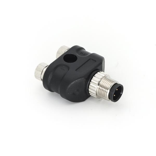 Quality Y Distributor Connector M12 Male 3 Pin To M8 Female 3Pin A Coding IP67 for sale