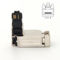 China Field Wireable RJ45 Connector Angled 4 Pin for sale